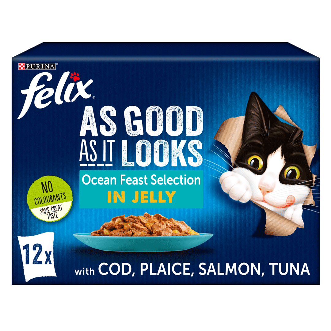 FELIX® Ocean Feasts Cat Food In Jelly | Purina UK