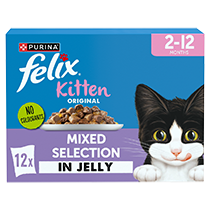 FELIX® Original Kitten Mixed in Jelly Wet Cat Food | Purina UK