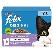 FELIX® Original Senior Mixed in Jelly Wet Cat Food | Purina UK
