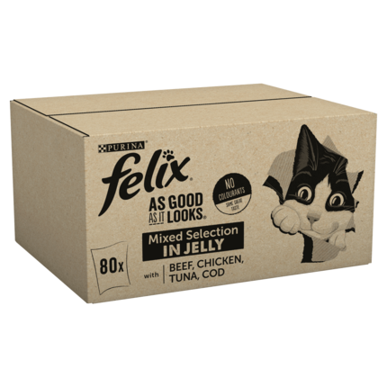 FELIX® As Good As it Looks Chicken in Jelly Wet Cat Food | Purina