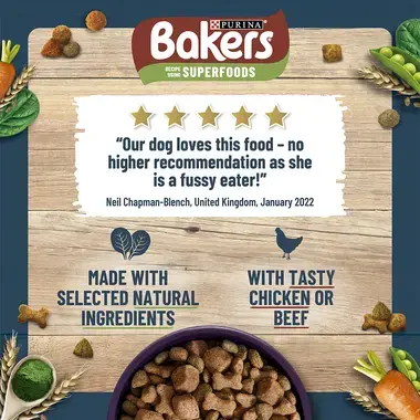 BAKERS® Senior Chicken with Vegetables Dry Dog Food | Purina