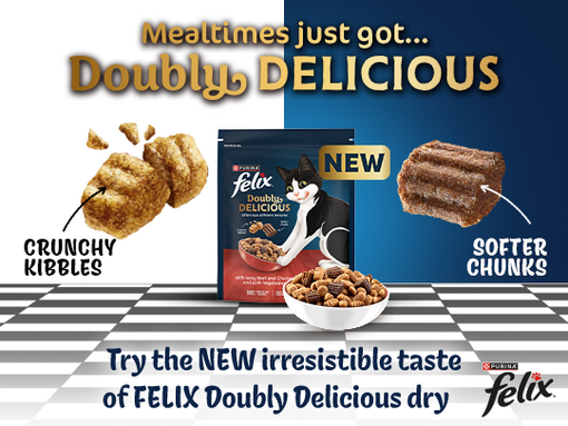 Felix As Good As It Looks: Doubly Delicious Dry Cat Food | Purina